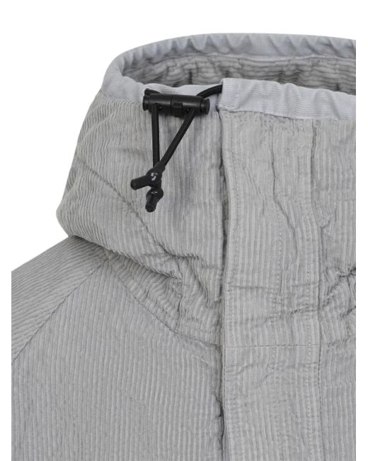 Stone Island Lightweight Jacket With Textured Fabric in Grey for Men ...