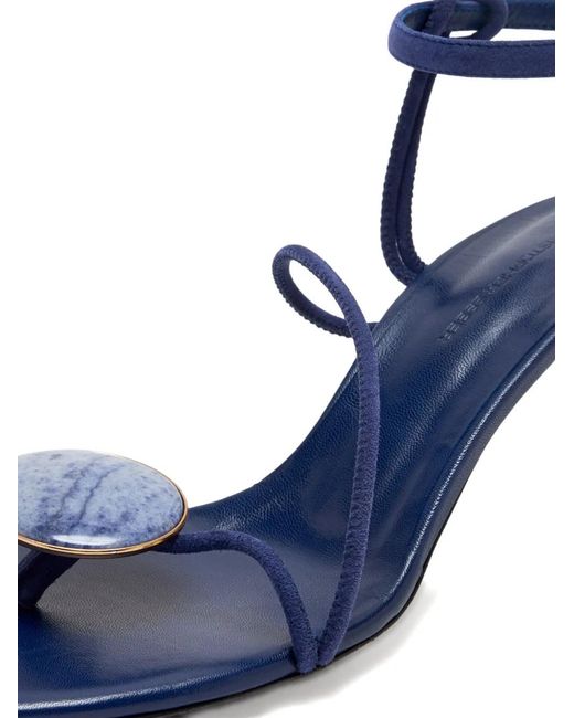 Christopher Esber Knotted Ankle-Tie Sandals in Blue | Lyst