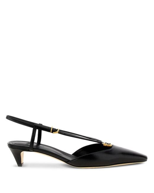 Fendi Fold Pumps in Black | Lyst