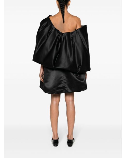 Simone Rocha Oversize-bow Satin Minidress in Black | Lyst