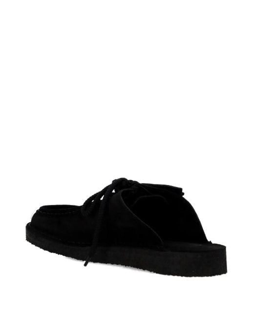 Clarks Leather Slides in Black for Men | Lyst