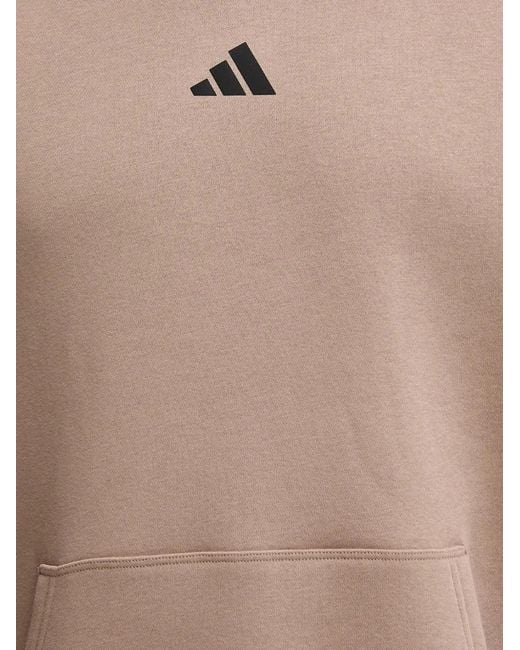 adidas Primelift Logo-Print Hoodie in Natural for Men | Lyst UK