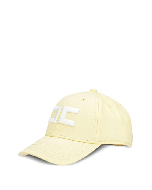 Elisabetta Franchi Logo-Embroidered Baseball Cap in Natural | Lyst UK