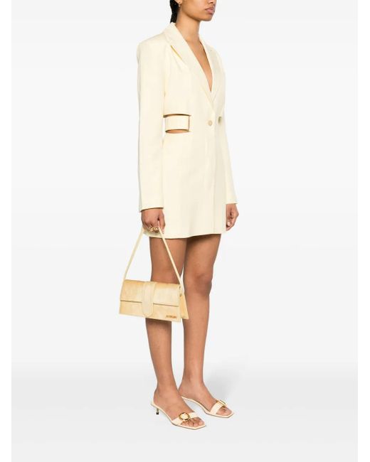 Jacquemus Le Bambino Long Pony-Hair Shoulder Bag in Natural | Lyst