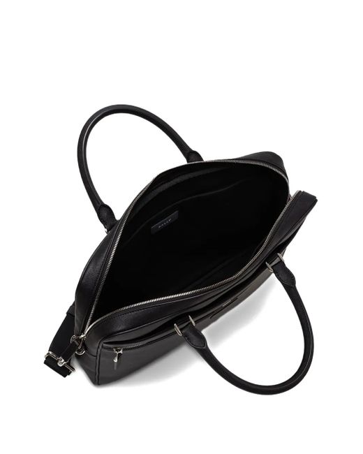 Bally Double-Handle Leather Briefcase in Black for Men | Lyst
