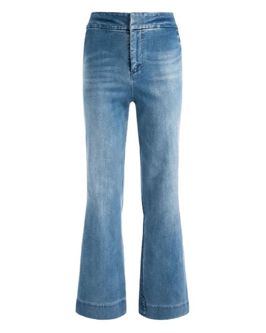 Alice + Olivia Quinn Bootcut Jeans in Blue | Lyst