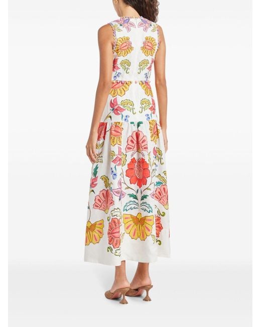 FARM Rio Off-white Floral Insects Maxi Dress | Lyst UK