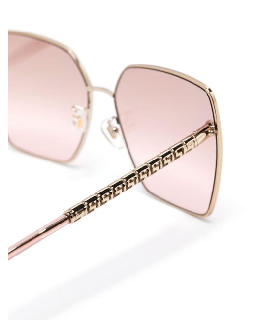 Versace Greca-Detailing Sunglasses in Pink | Lyst