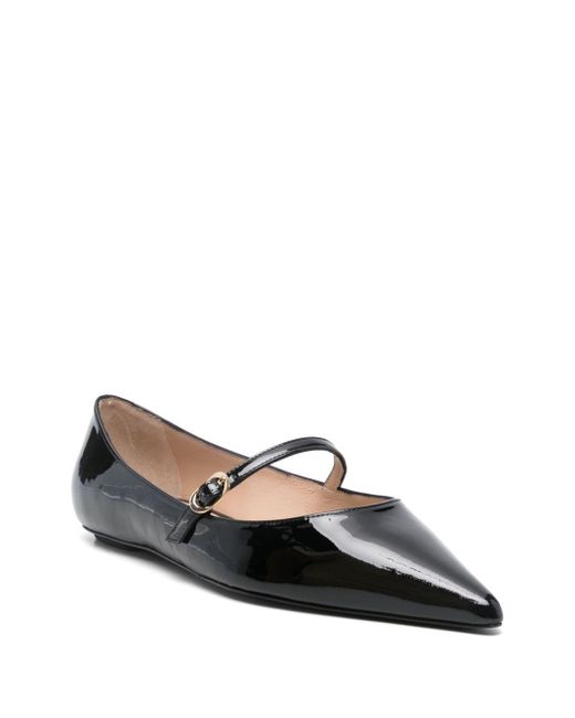 Stuart Weitzman Emilia Ballet Flats in Black | Lyst