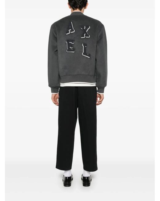 Axel Arigato Typo Varsity Jacket in Black for Men | Lyst