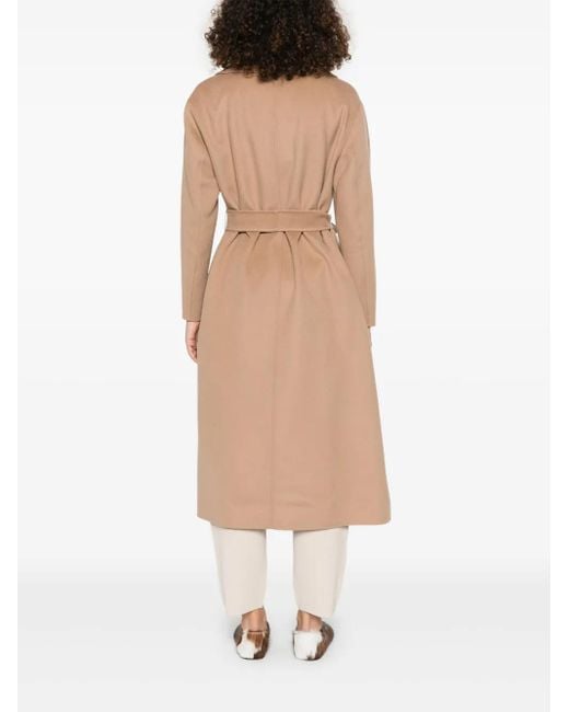 Max Mara Livia Coat in Natural | Lyst UK