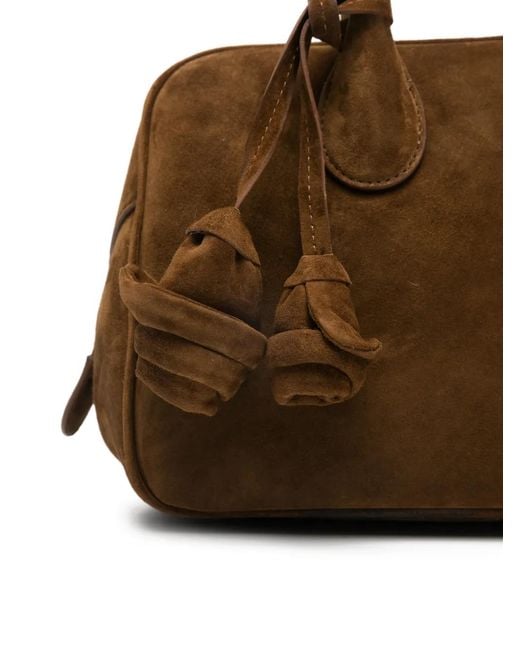 Magda Butrym Brigitte Tassel Suede Tote Bag in Brown | Lyst UK