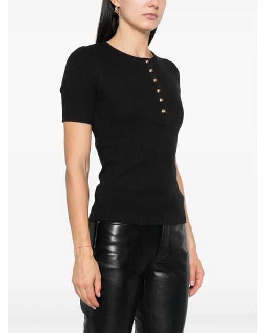 Anine Bing Alessia T-Shirt in Black | Lyst