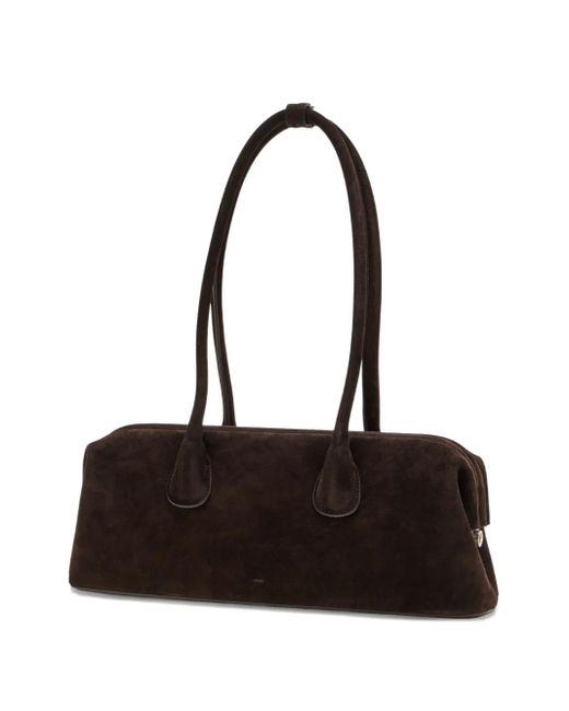 OSOI Suede Top-Handle Shoulder Bag in Black | Lyst