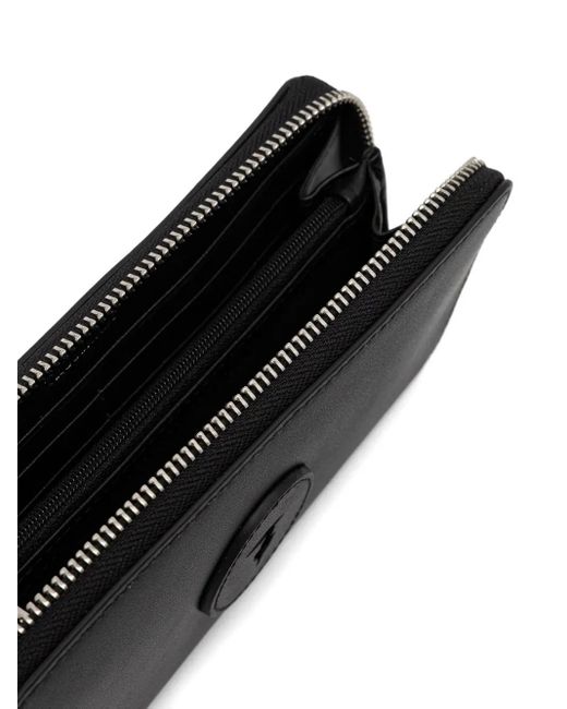 Trussardi Leather Zip-Around Wallet in Black | Lyst UK