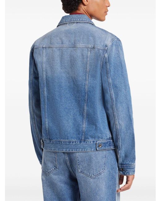 Michael Kors Cotton Denim Jacket in Blue for Men | Lyst
