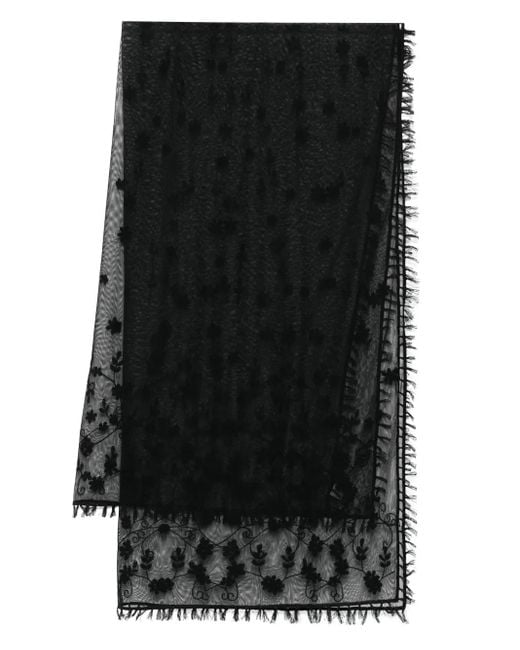 TOTEME Tulle Shawl in Black | Lyst