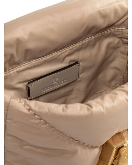 Moncler Mini Puf Crossbody Bag in Natural | Lyst