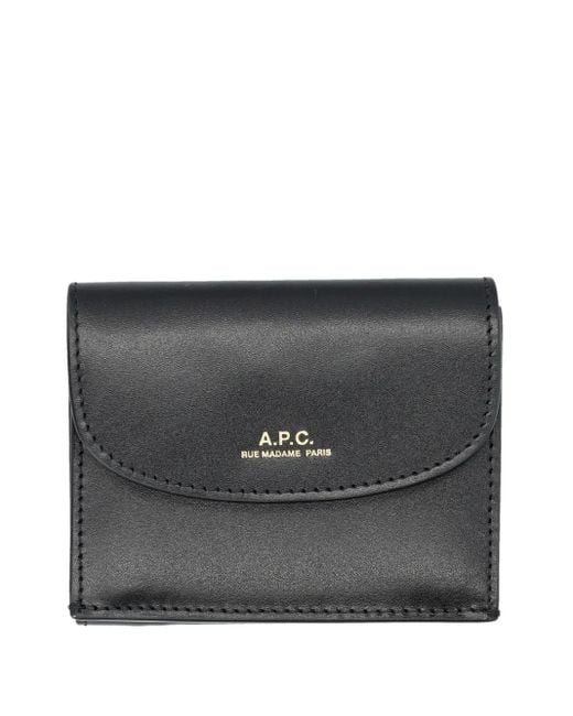 A.P.C. Genève Trifold Wallet in Grey | Lyst UK