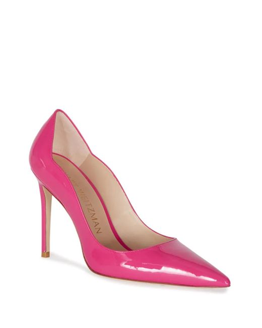 Stuart Weitzman 100Mm Dorsay Pumps in Pink | Lyst