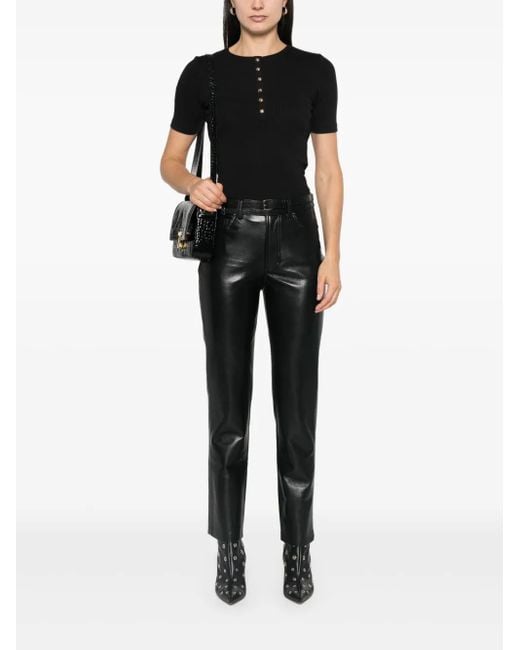Anine Bing Alessia T-Shirt in Black | Lyst