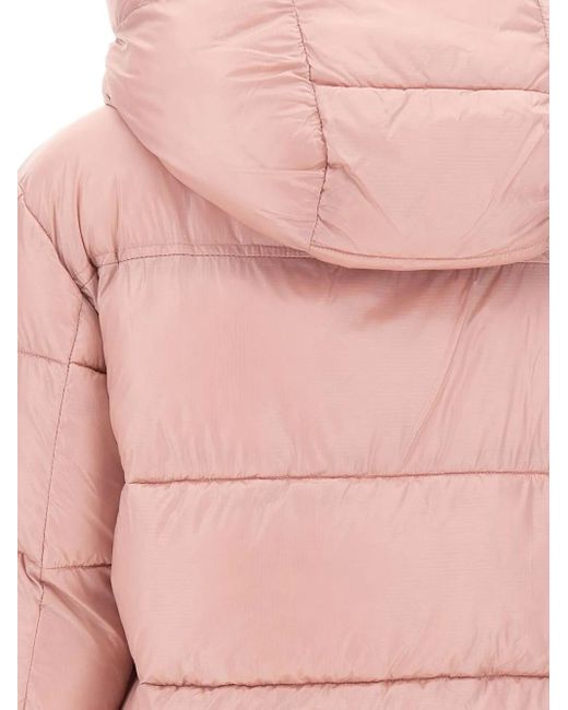 Blauer Detachable Hood Quilted Puffer Jacket in Pink | Lyst UK