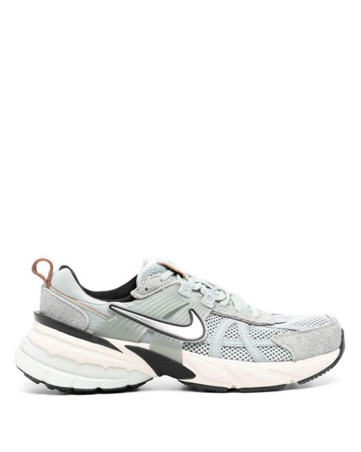 Nike Mesh Panelled Running Sneakers in White | Lyst