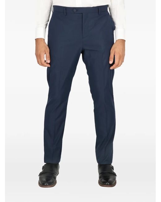 Scotch & Soda Button Trousers in Blue for Men | Lyst UK