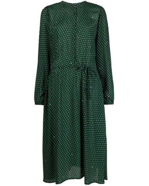 Tommy Hilfiger Monogram Paisley-print Midi Dress in Green | Lyst Tommy Hilfiger Monogram Paisley-print Midi Dress in Green | Lyst