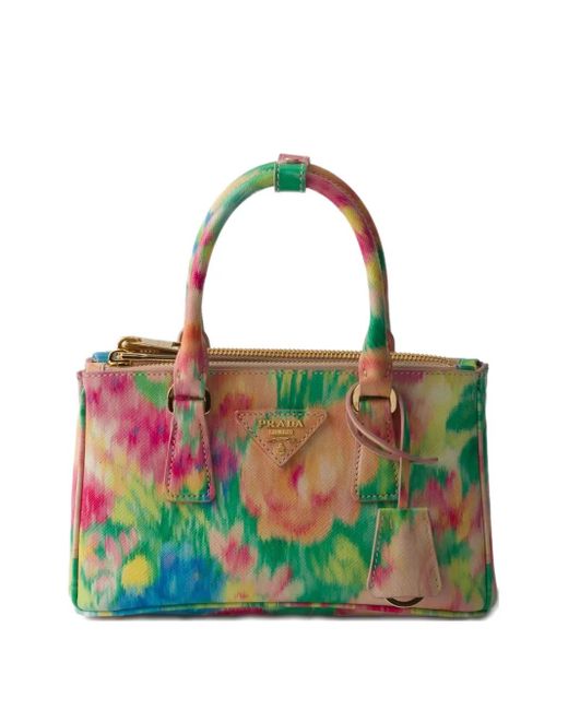 Prada Galleria Mini Bag in Green | Lyst UK