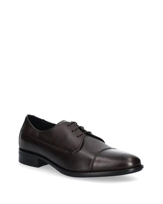 BOSS Colby Derby Shoes in Gray for Men | Lyst