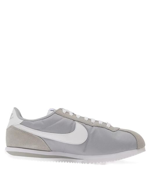 Nike Cortez Lace-up Sneakers in Grey for Men | Lyst UK