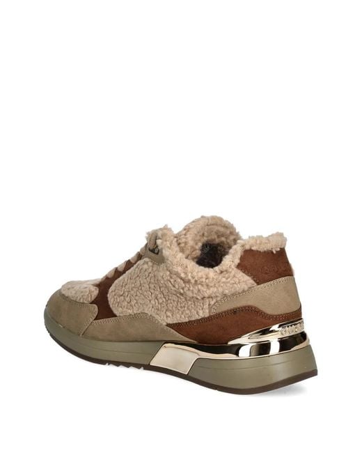 Guess Textured Sneakers in Natural | Lyst Canada