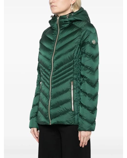 MICHAEL Michael Kors Packable Puffer Jacket in Green | Lyst
