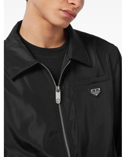 Philipp Plein Zip-Up Jacket in Black for Men | Lyst UK