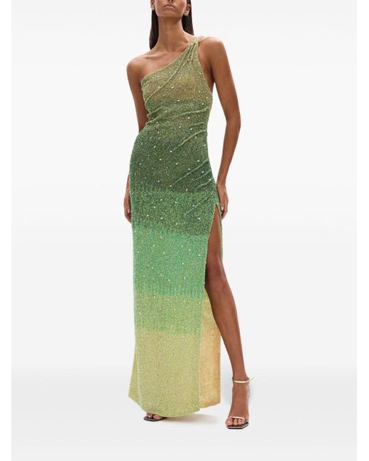 Rachel Gilbert Kaito Gown in Green | Lyst