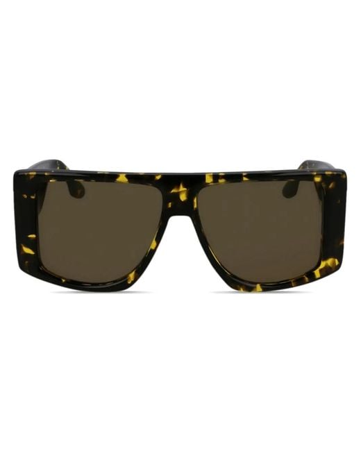 Victoria Beckham Logo-Plaque Sunglasses in Black | Lyst UK