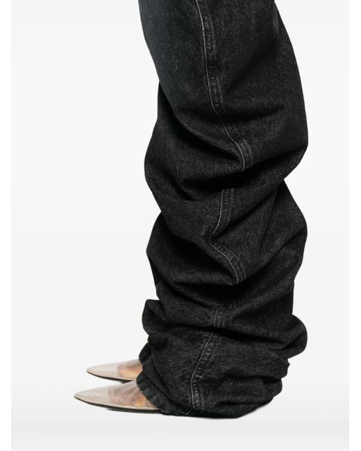 Jean Paul Gaultier Gathered Jeans in Black | Lyst UK