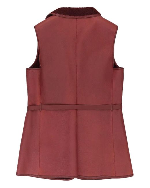 Loro Piana Sherman Hartfield Gilet in Red | Lyst