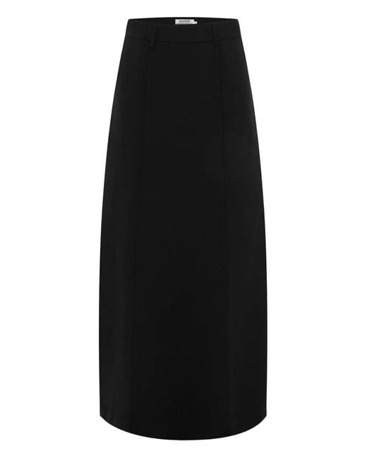 MAISON ESSENTIELE Pintuck Maxi Skirt in Black | Lyst UK