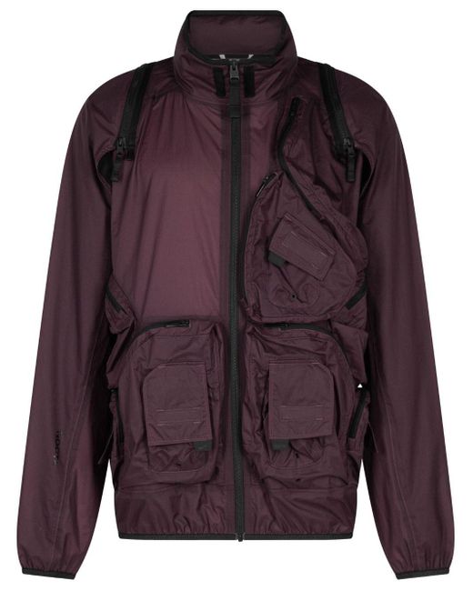 Nike Logo-Print Ripstop Track Jacket in Purple | Lyst