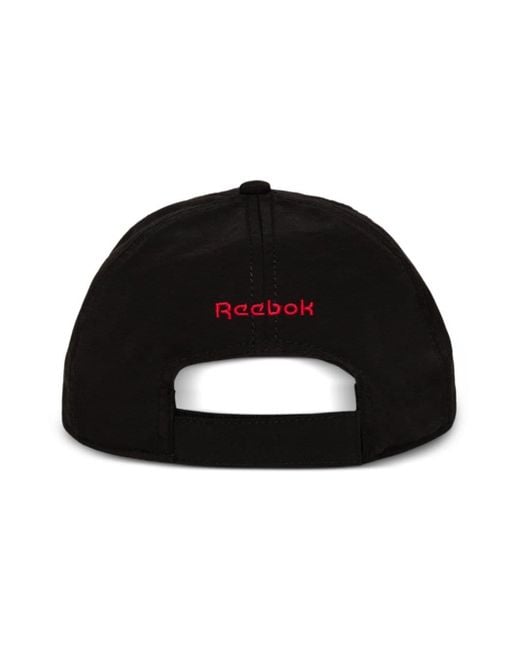 Reebok Logo-Embroidered Baseball Cap in Black for Men | Lyst