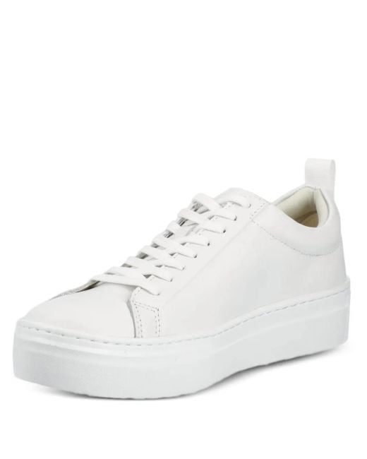 Vagabond Shoemakers Platform Lace-Up Sneakers in White | Lyst