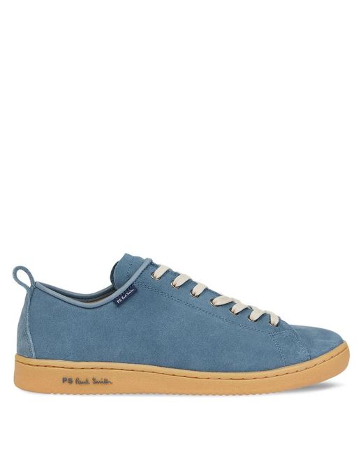 Paul Smith Miyata Suede Leather Sneakers in Blue for Men | Lyst UK