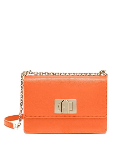 Furla Mini 1927 Leather Cross Body Bag in Orange | Lyst UK