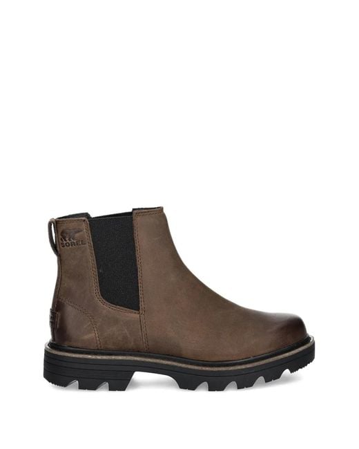 Sorel Revel Rd Pull-On Lug-Sole Chelsea Boots in Brown | Lyst UK