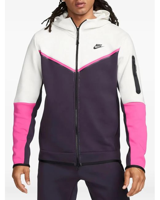 Nike Hooded Fleece Jacket in Purple for Men | Lyst UK