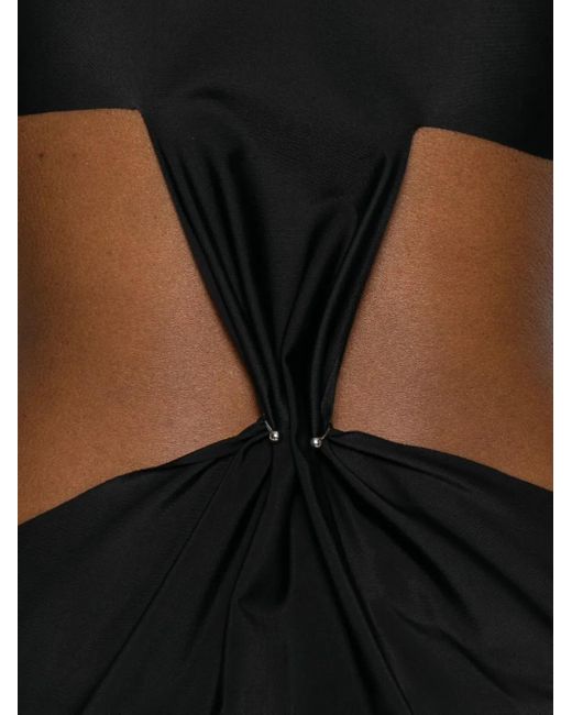 MEDEA Second Skin Cut-Out Maxi Dress in Black | Lyst UK