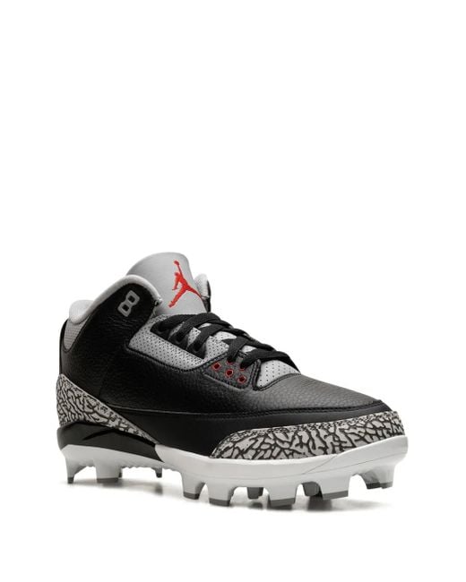 Nike Air 3 Retro /Fire/Cement/ Cleats in Black for Men | Lyst