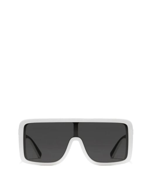 Dolce & Gabbana Logo Rectangle-Frame Sunglasses in Grey | Lyst UK